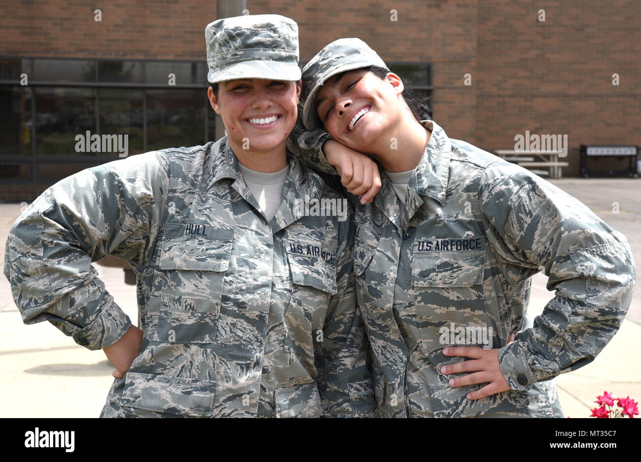 Lakota Hull (left) and Raven Hull (right) pose for a photo June 25 ...