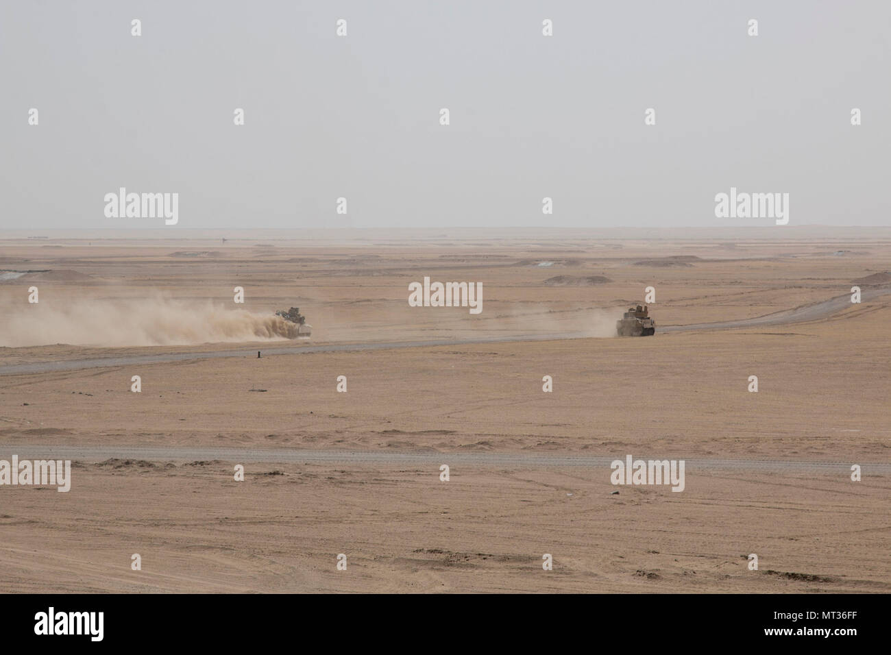 An M2A3 Bradley armored reconnaissance crew assigned to 6th Squadron ...