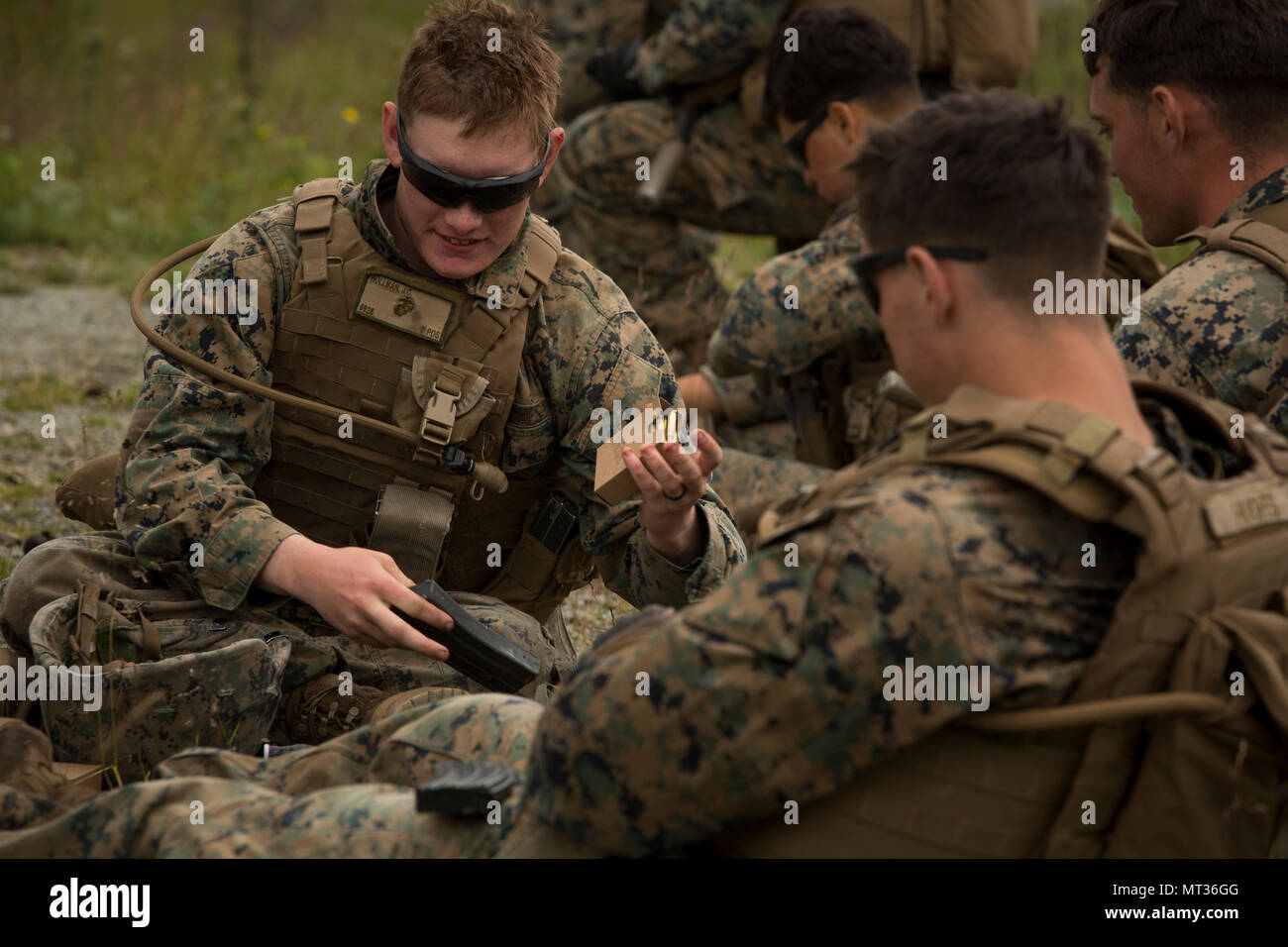 Lance Cpl. Justin Hollman, a rifleman with Marine Rotational Force ...