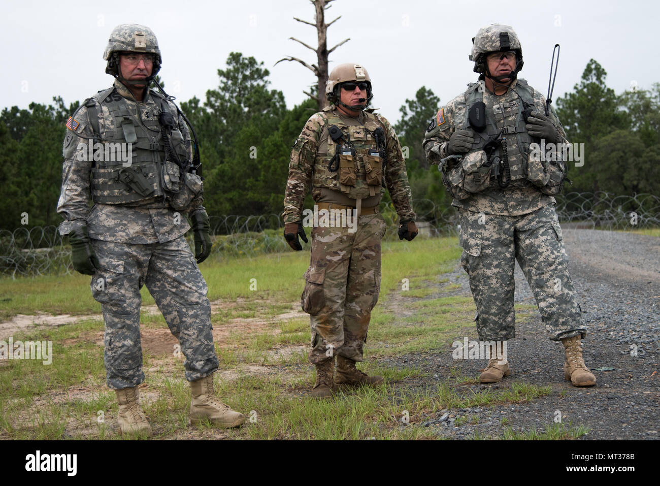 38th Infantry Division' Commander Maj. Gen. David C. Wood, Col. Mark ...