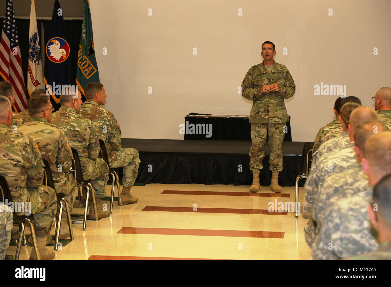 Command Sgt. Maj. Steven D. Dryer, commandant of the Staff Sgt. Todd R ...