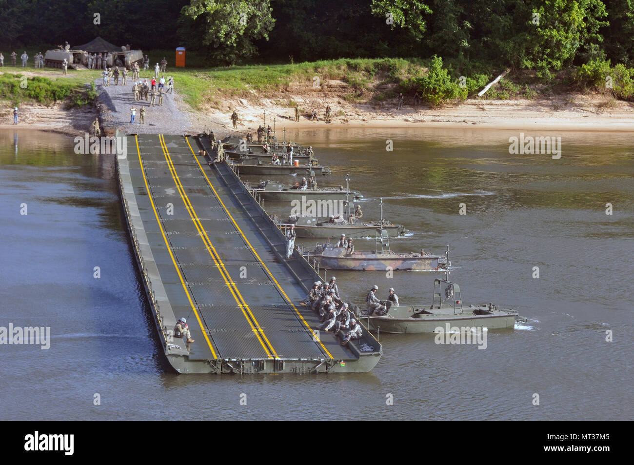 MKII Bridge Erection Boats position against the current Improved Ribbon ...