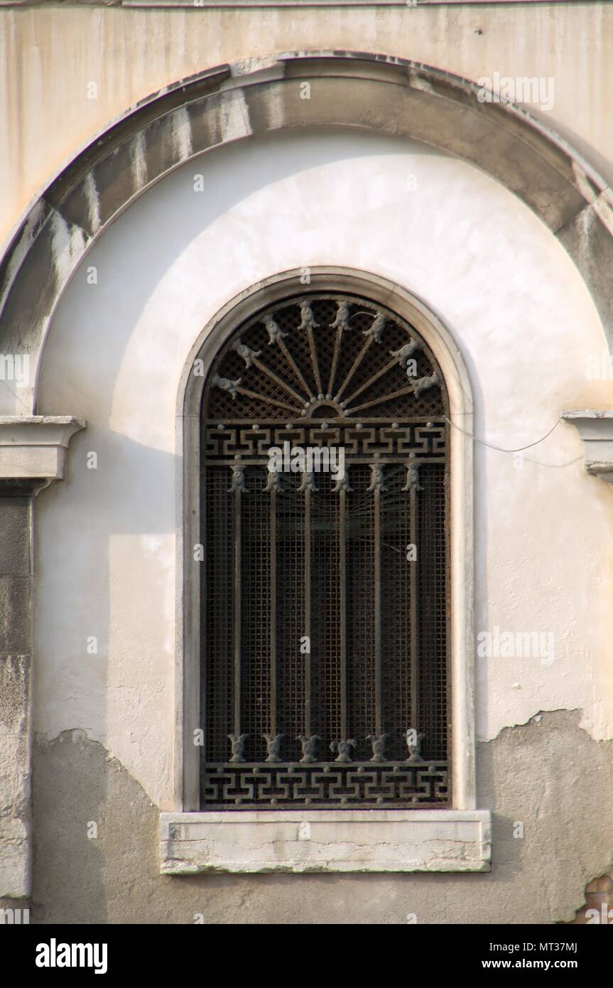 Old window in a section of wall, Venice Stock Photo - Alamy