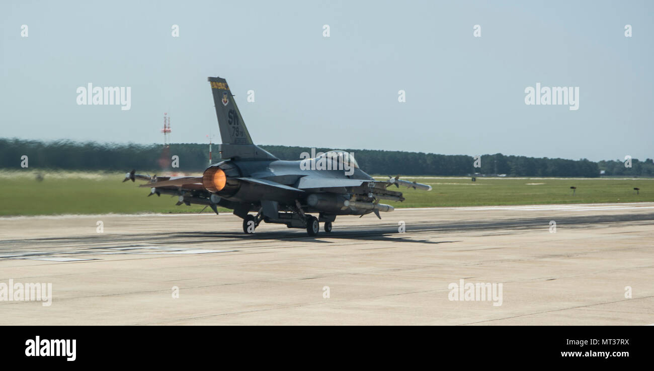A Four-Ship formation of F-16 Fighting Falcons fly over Shaw Air Force ...