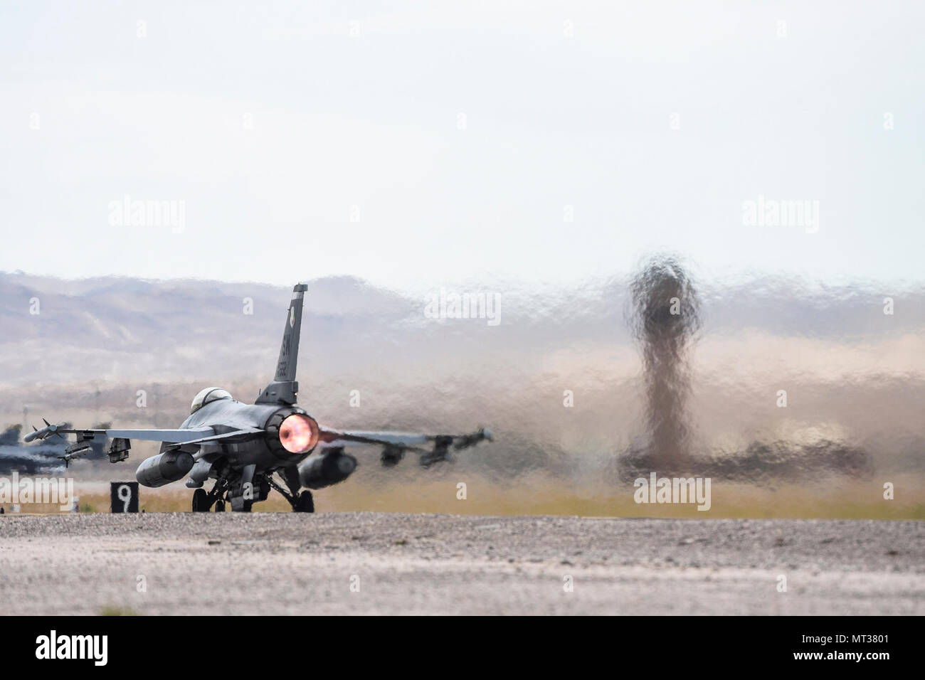 An F-16 Fighting Falcon from the 55th Fighter Squadron, Shaw Air Force ...