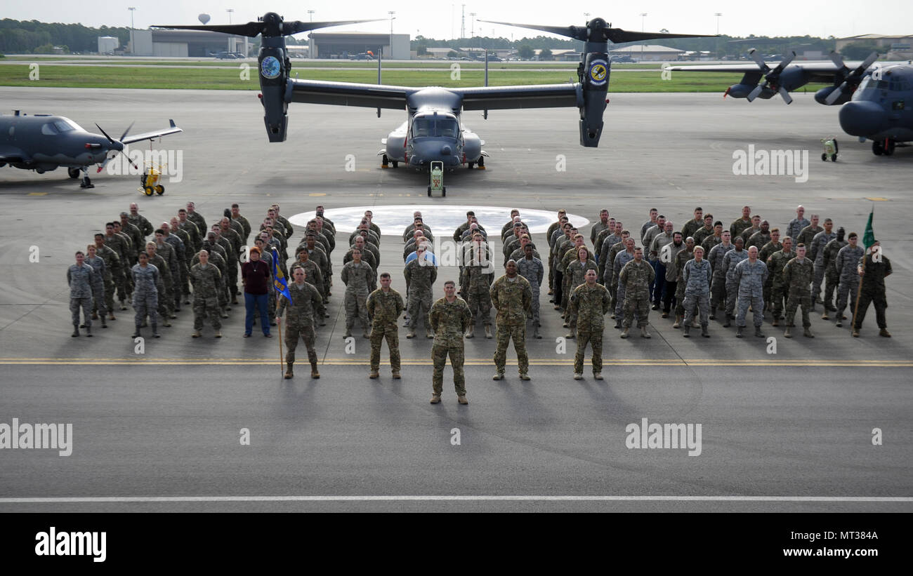 1st Special Operations Support Squadron takes a group photo at Hurlburt ...