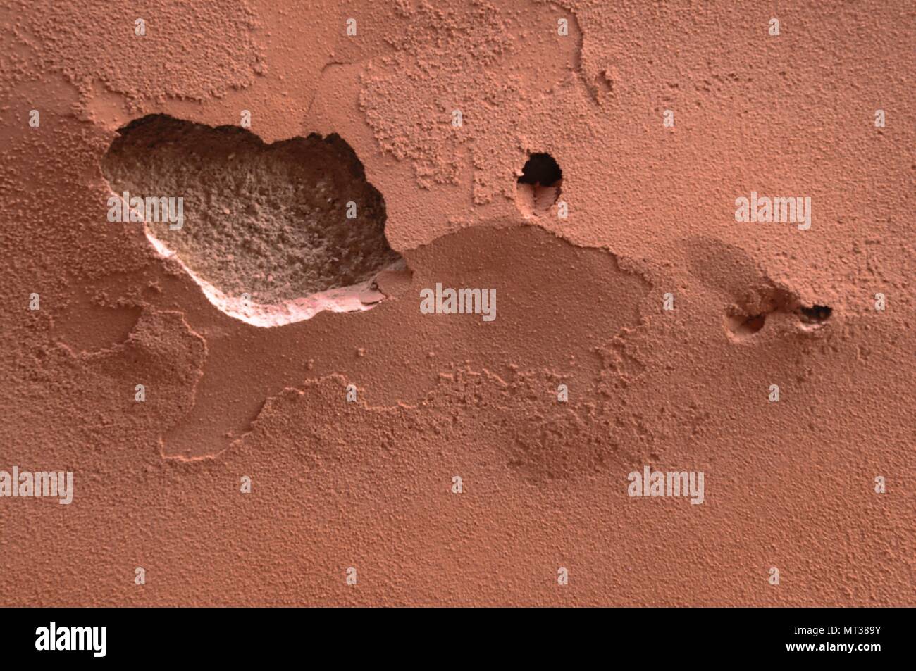 Disintegrating plaster facade of building in Venice Stock Photo - Alamy