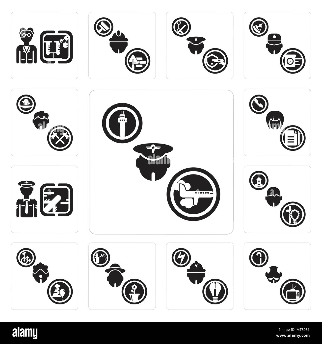 Police pilot cockpit Stock Vector Images - Alamy