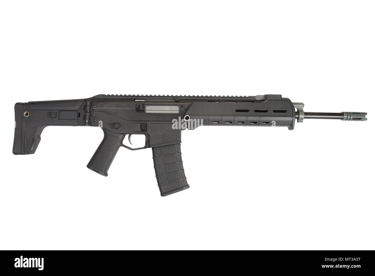 Modern assault rifle isolated Stock Photo - Alamy