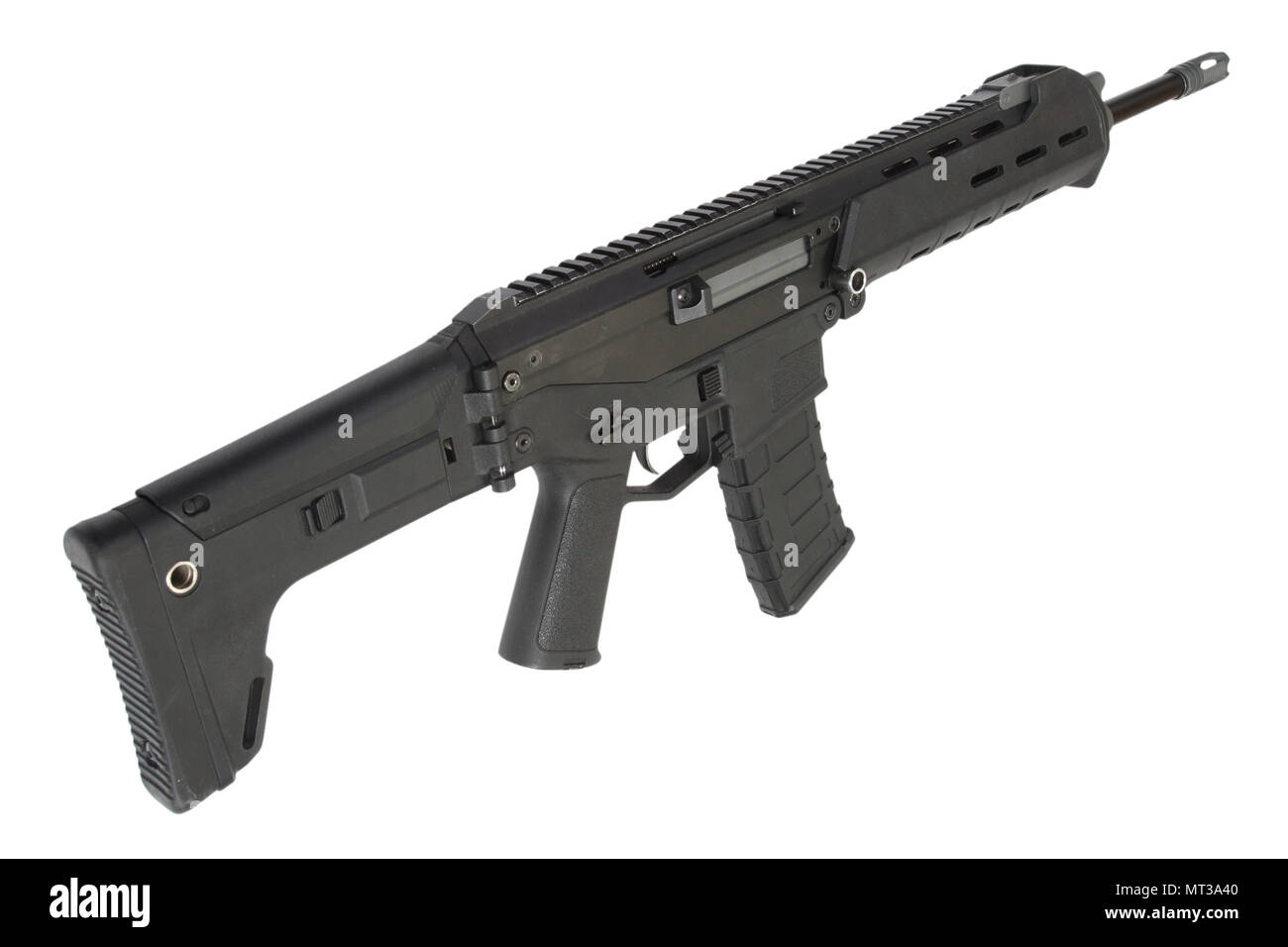 Modern assault rifle isolated Stock Photo - Alamy