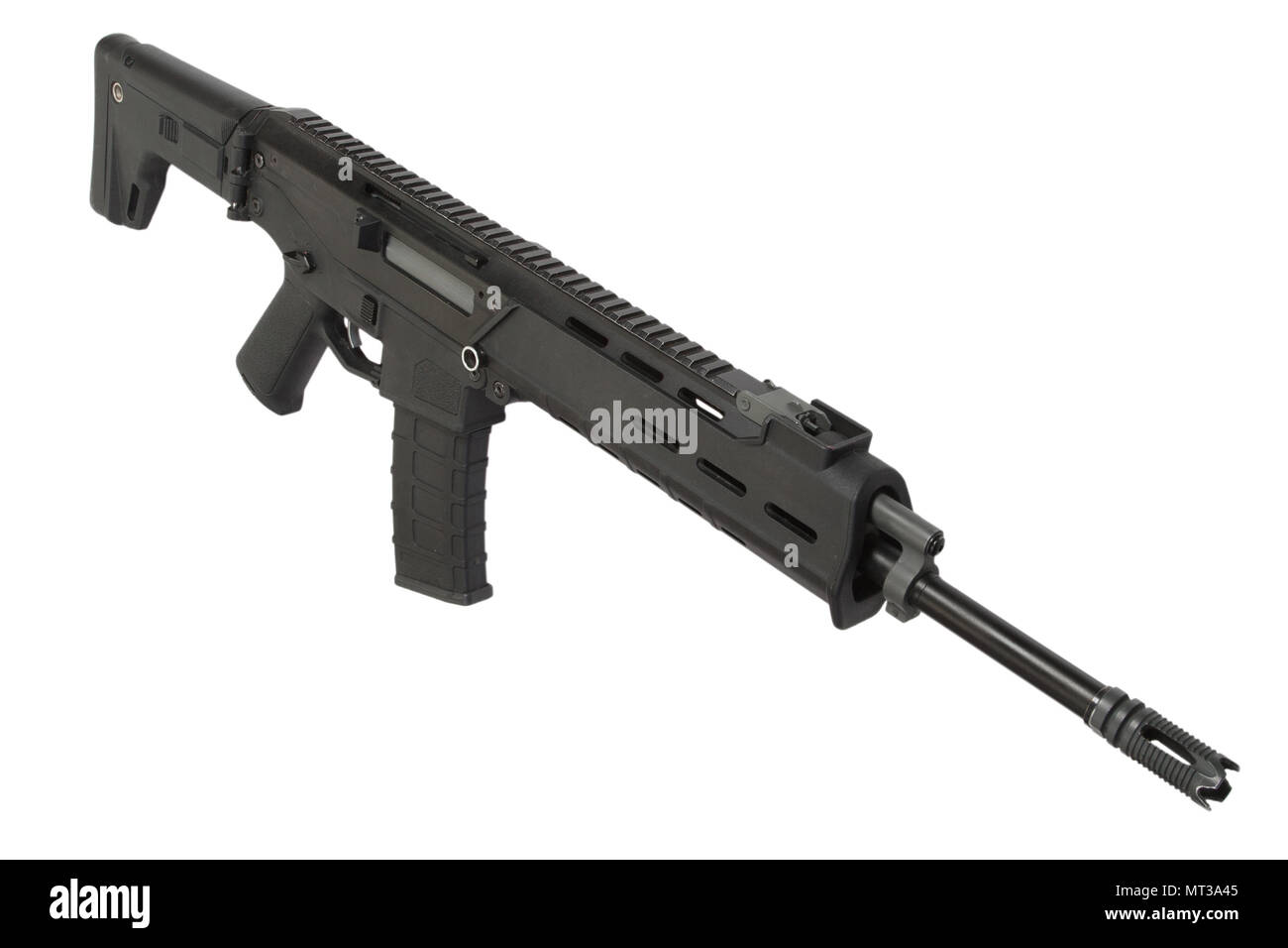 Modern assault rifle isolated Stock Photo - Alamy