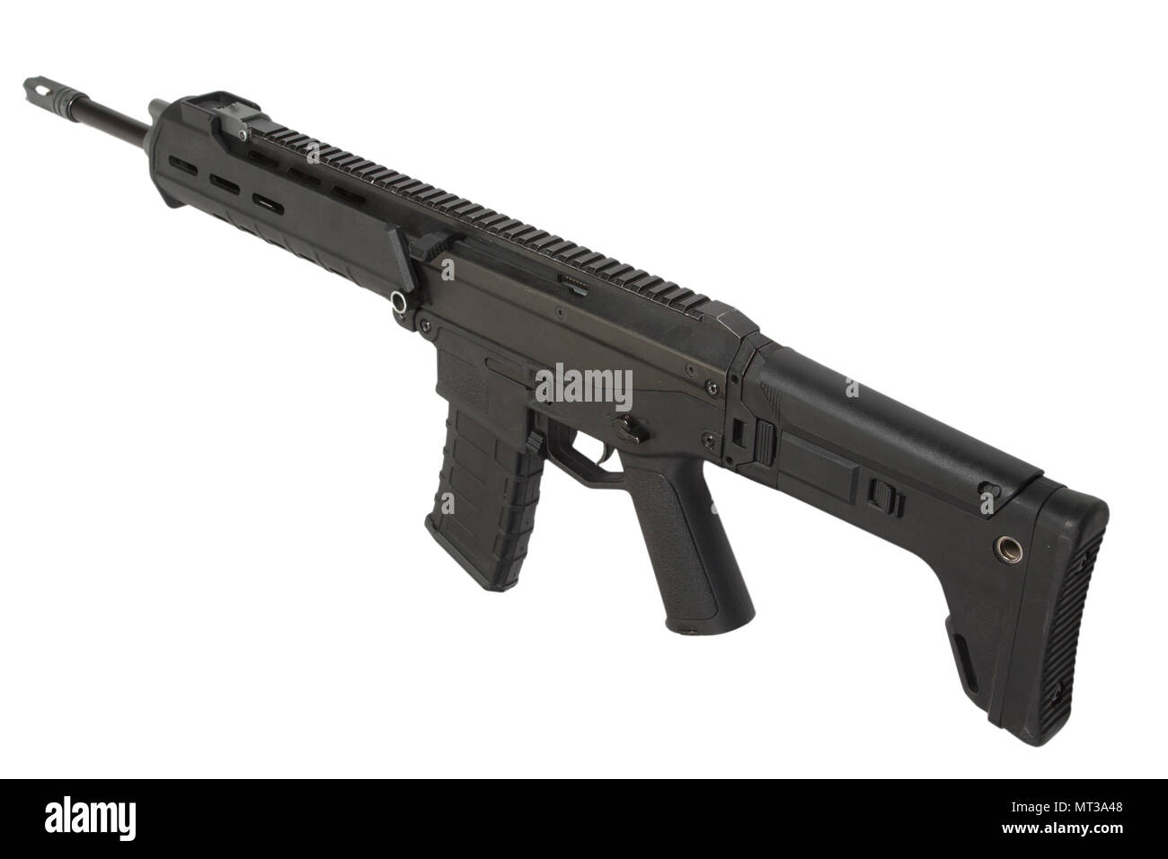 Modern assault rifle isolated Stock Photo - Alamy
