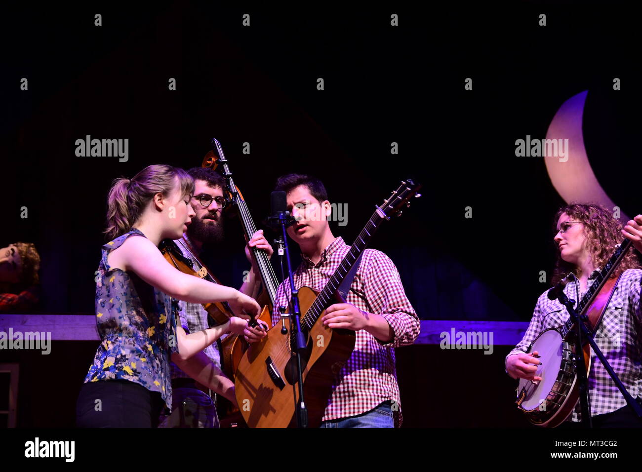 Mile 12 Bluegrass Band Bluegrass in the Forest 2018 Stock Photo - Alamy