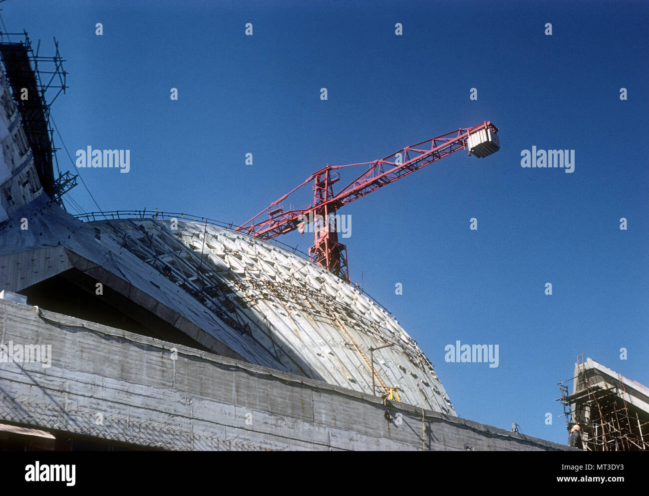 Construction of the Sydney Opera House commenced in 1958, shown is ...