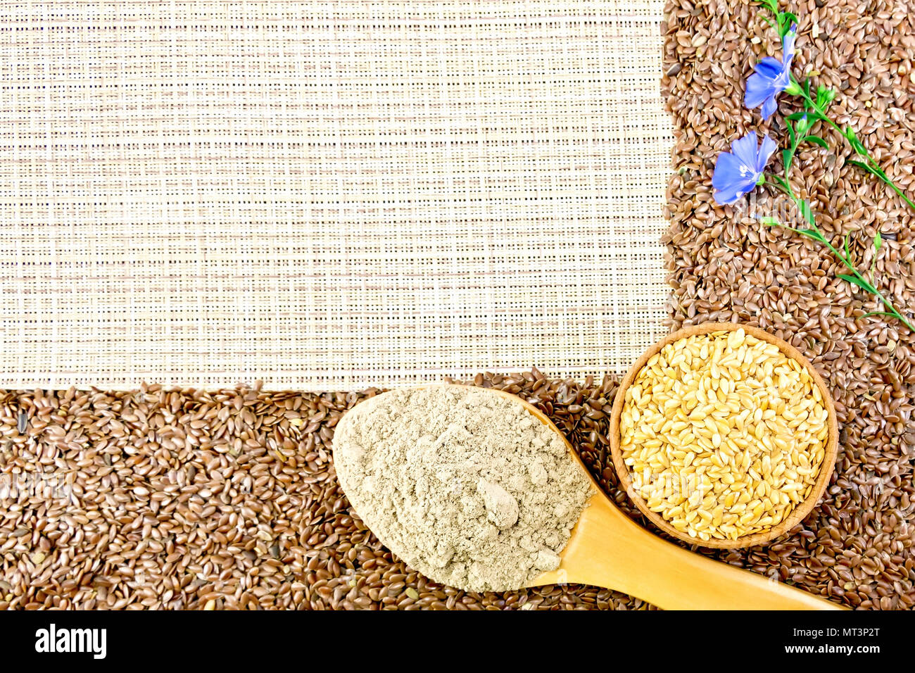 Linseed flour hi-res stock photography and images - Alamy