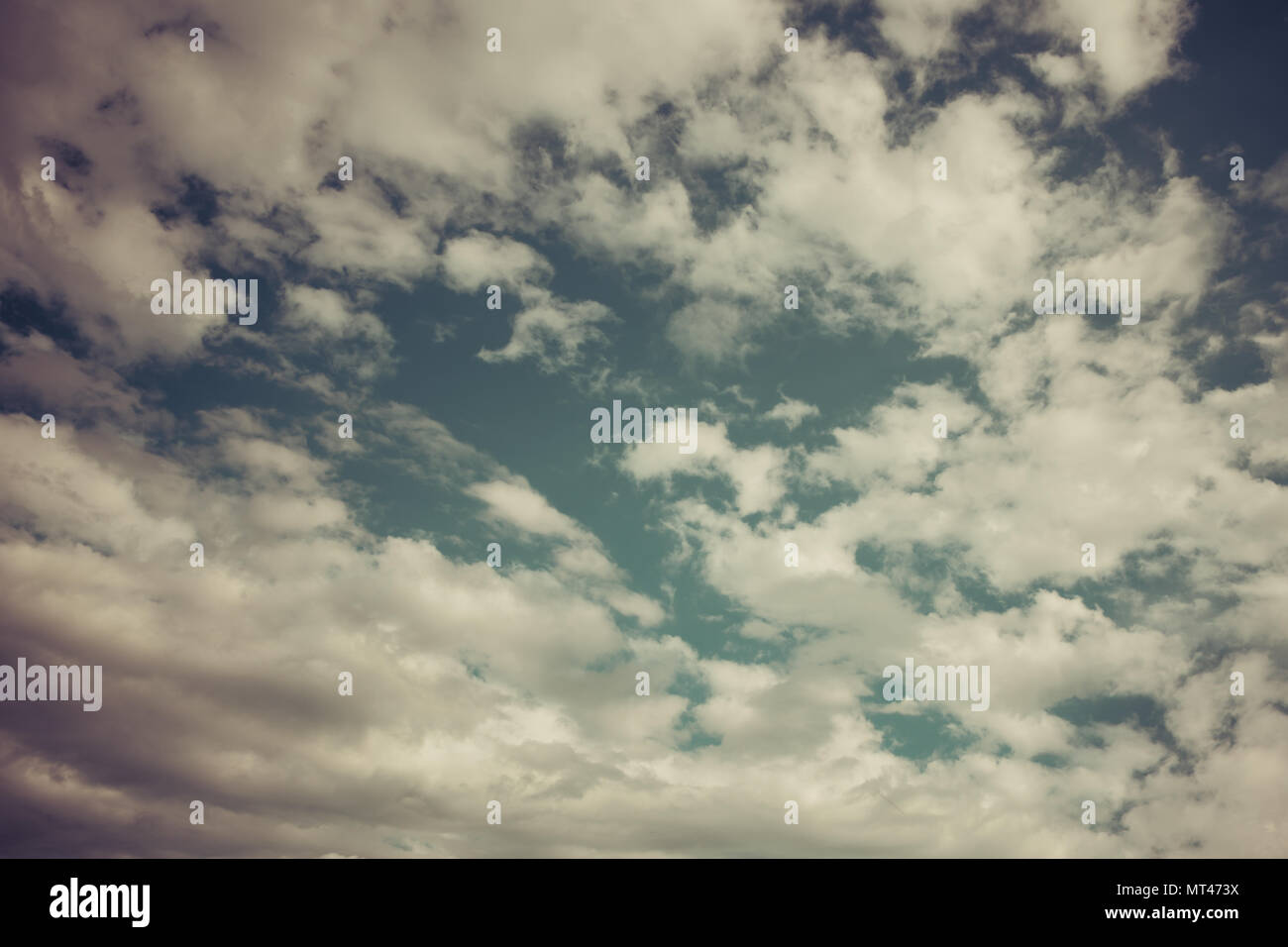 Cumulus cloud vintage color hi-res stock photography and images - Alamy