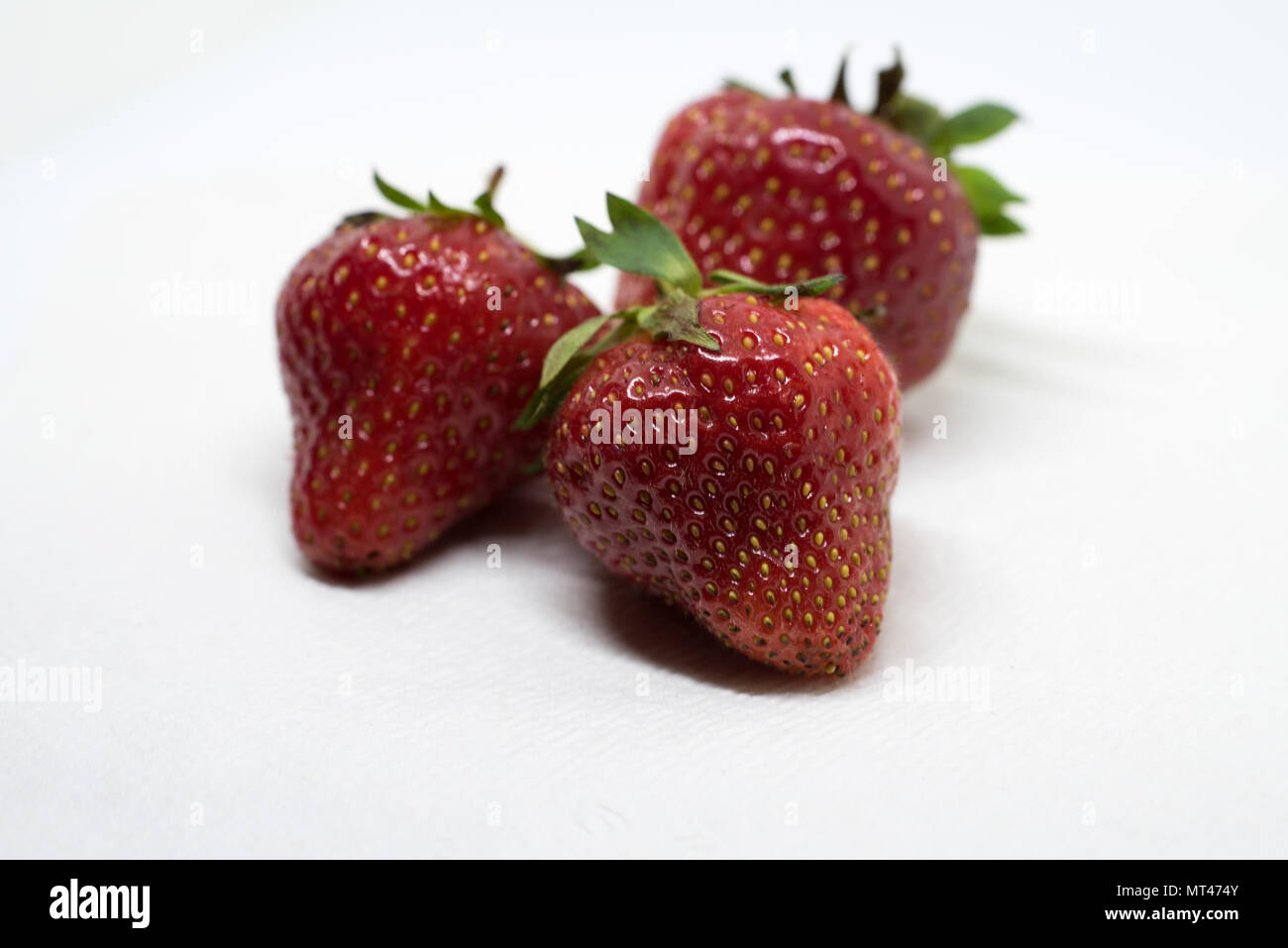 Fresh Strawberry Closeup Stock Photo - Alamy