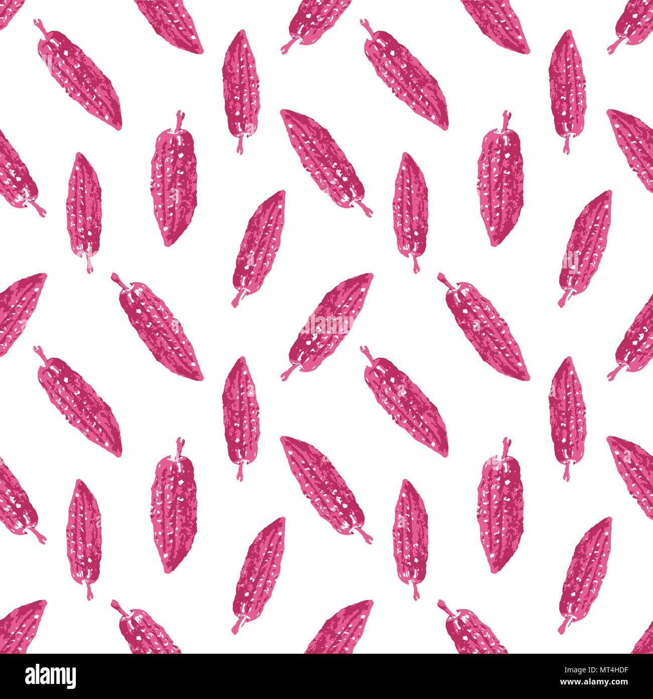 Conversational pop art style seamless pattern design with cacao fruits ...