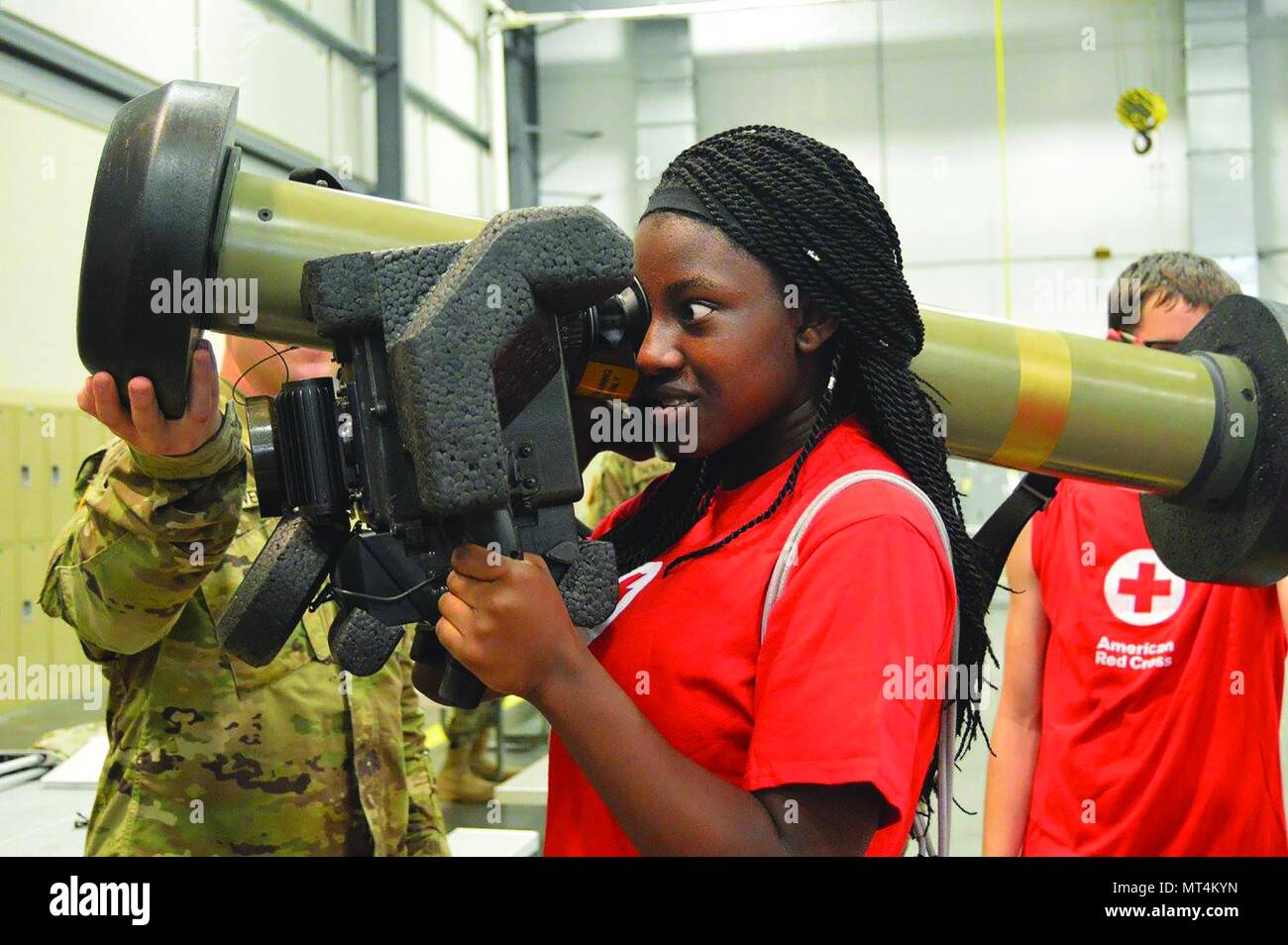 FORT LEE, Va. (July 27, 2017) -- Aaliyah Blevins looks through the ...