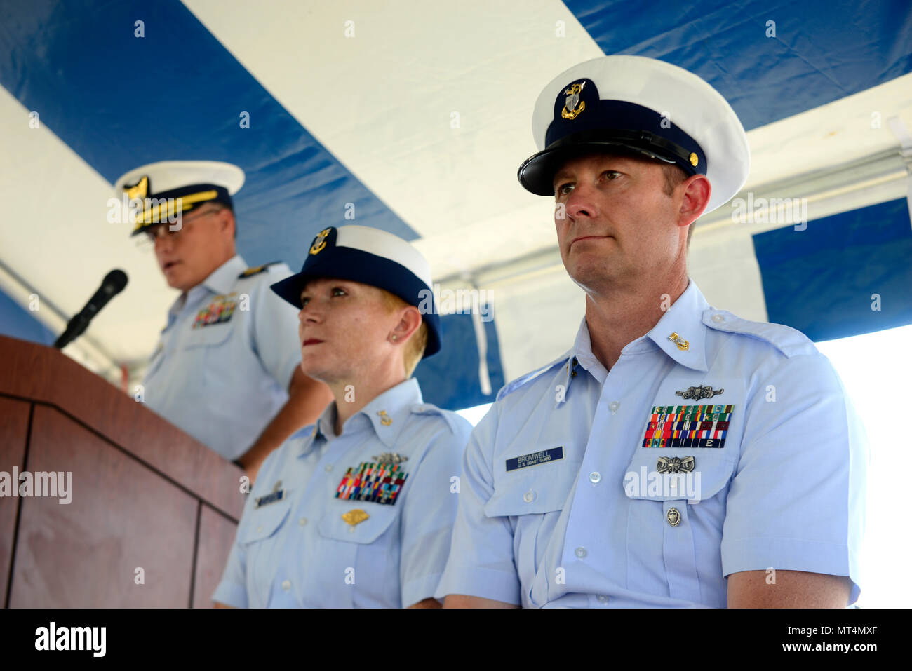 Master Chief Petty Officer Matthew Bromwell relieved Master Chief Petty ...