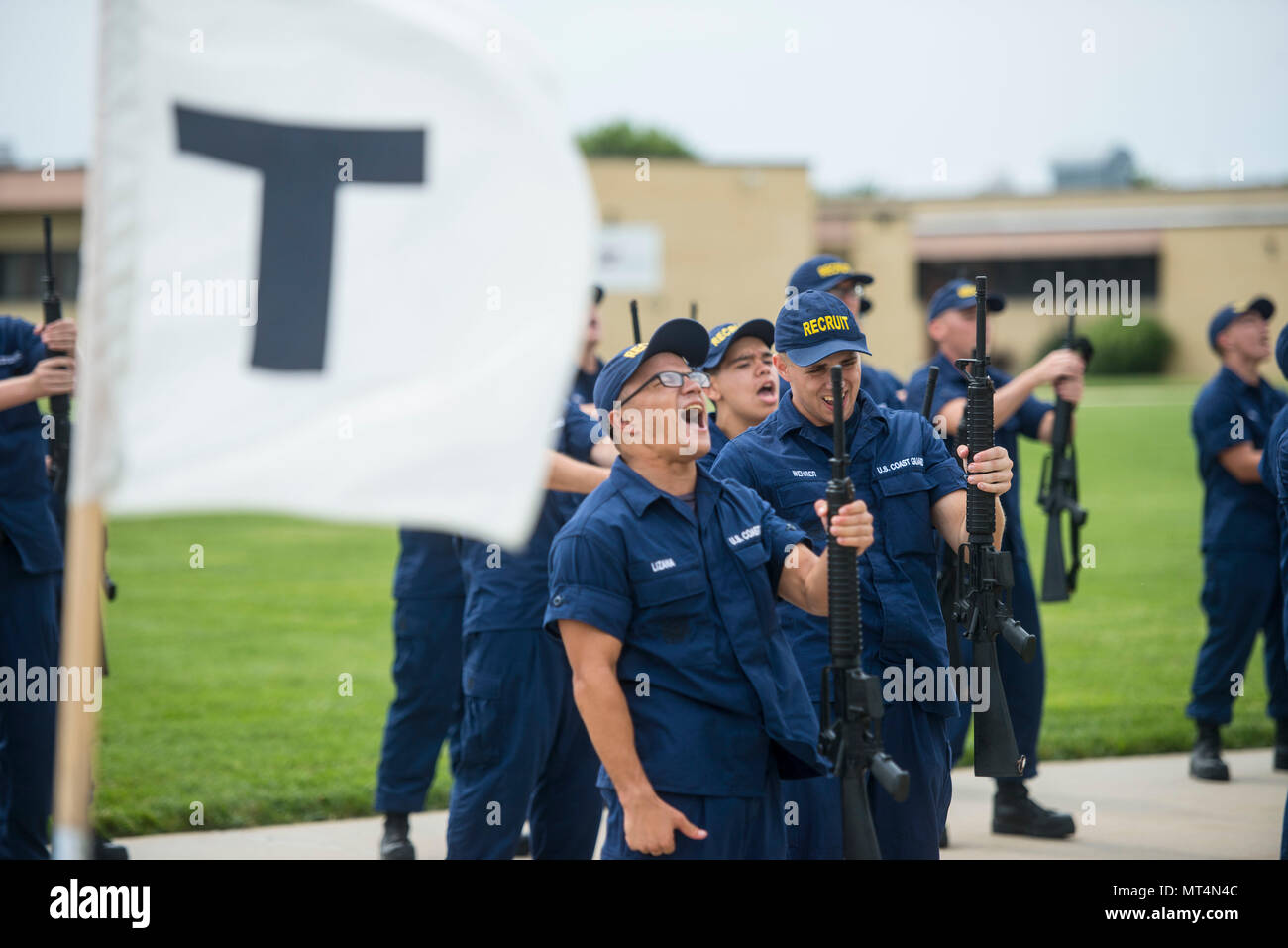 Petty Officer 2nd Class Kyle Botts, a Company Commander in charge of ...