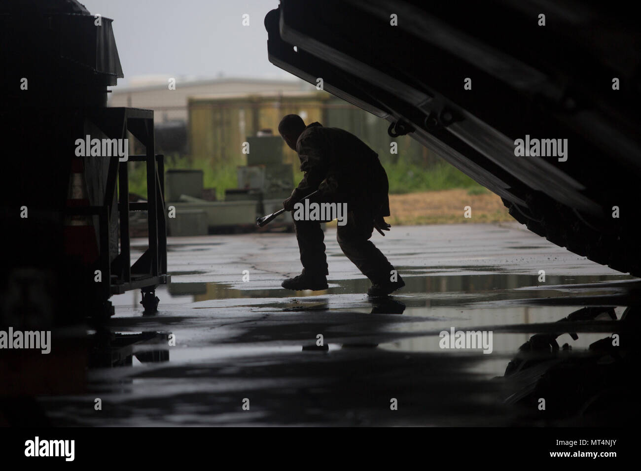 An amphibious assault vehicle (AAV) crewman with Combat Assault Company ...