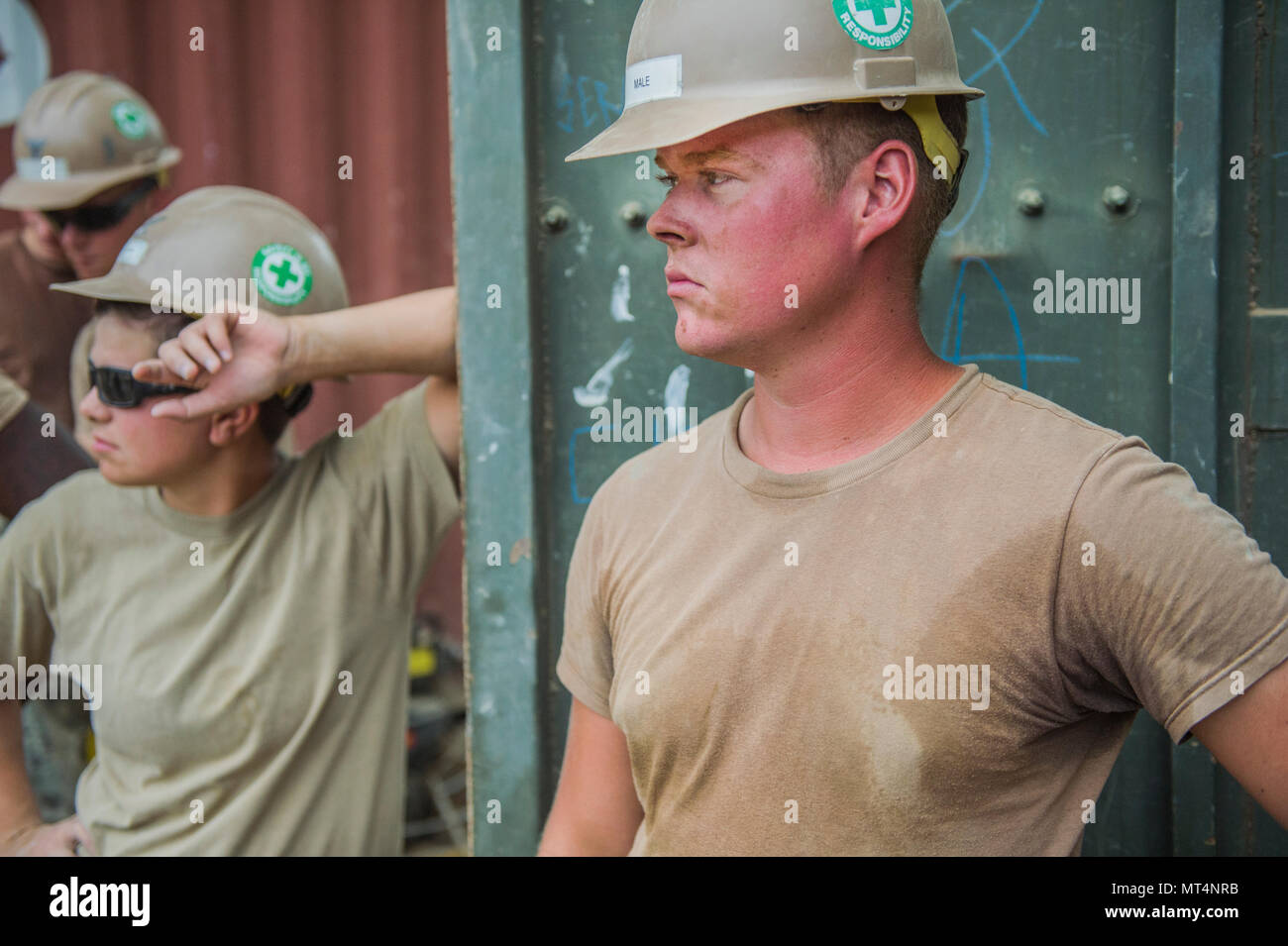 Utilitiesman 3rd Class Samuel Male, assigned to Naval Mobile ...
