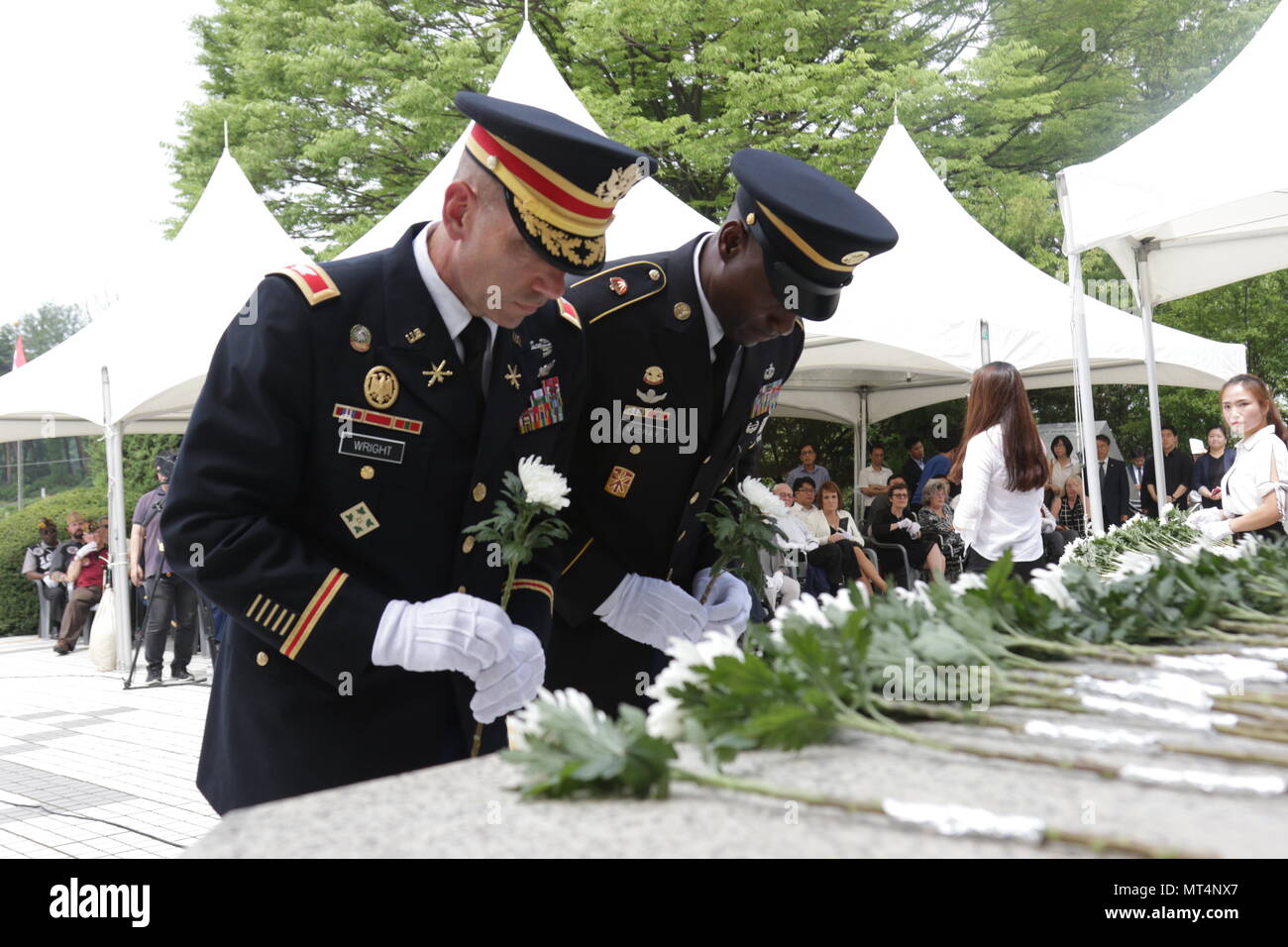 Col. Richard W. Wright, 35th Air Defense Artillery brigade commander ...
