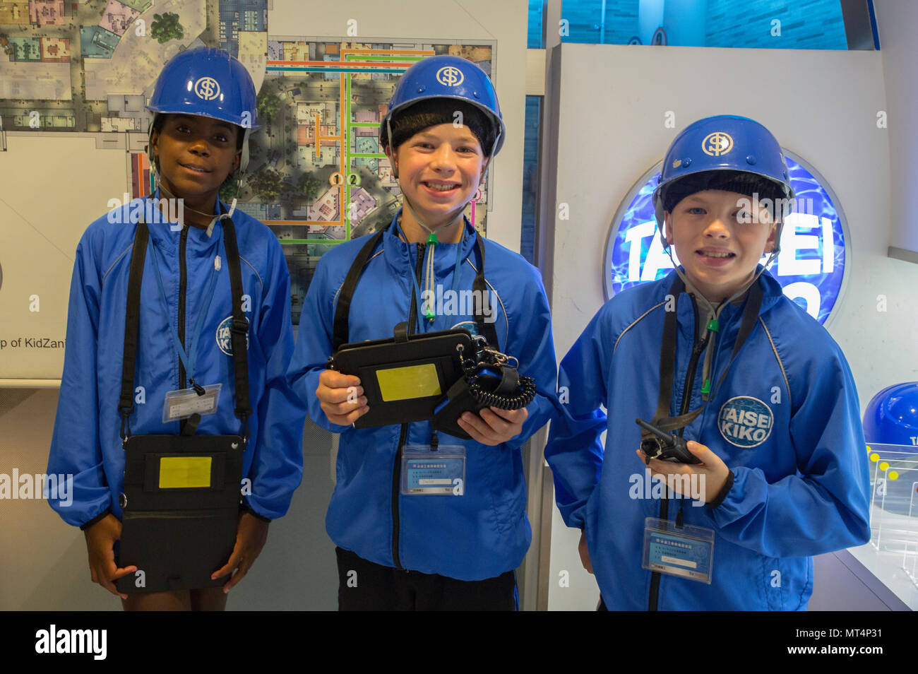 From left to right, Ciera Roberts, Parker Staley and Carter Staley ...