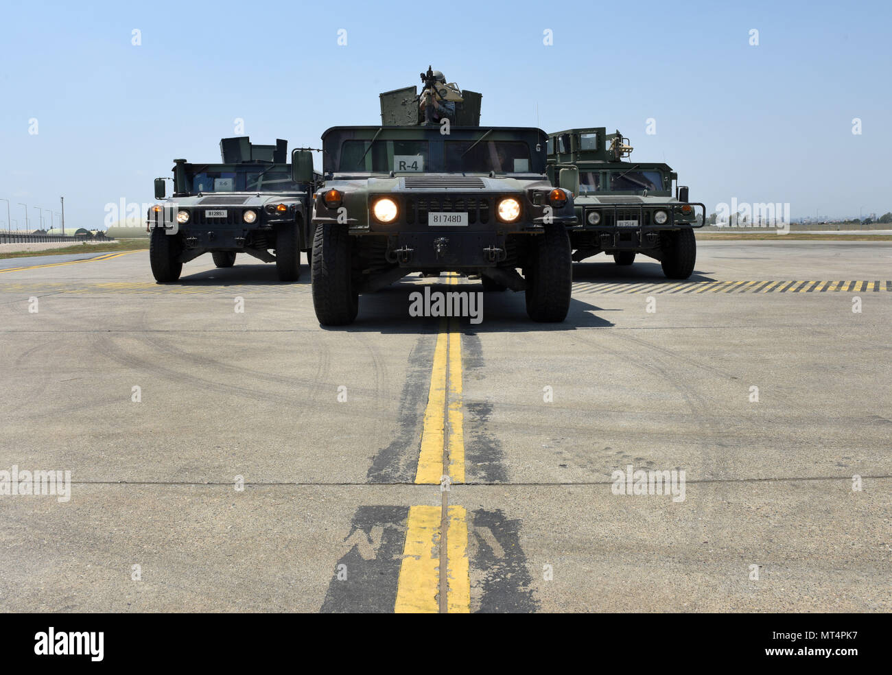 The 39th Security Forces Squadron drives into a combat scenario during ...