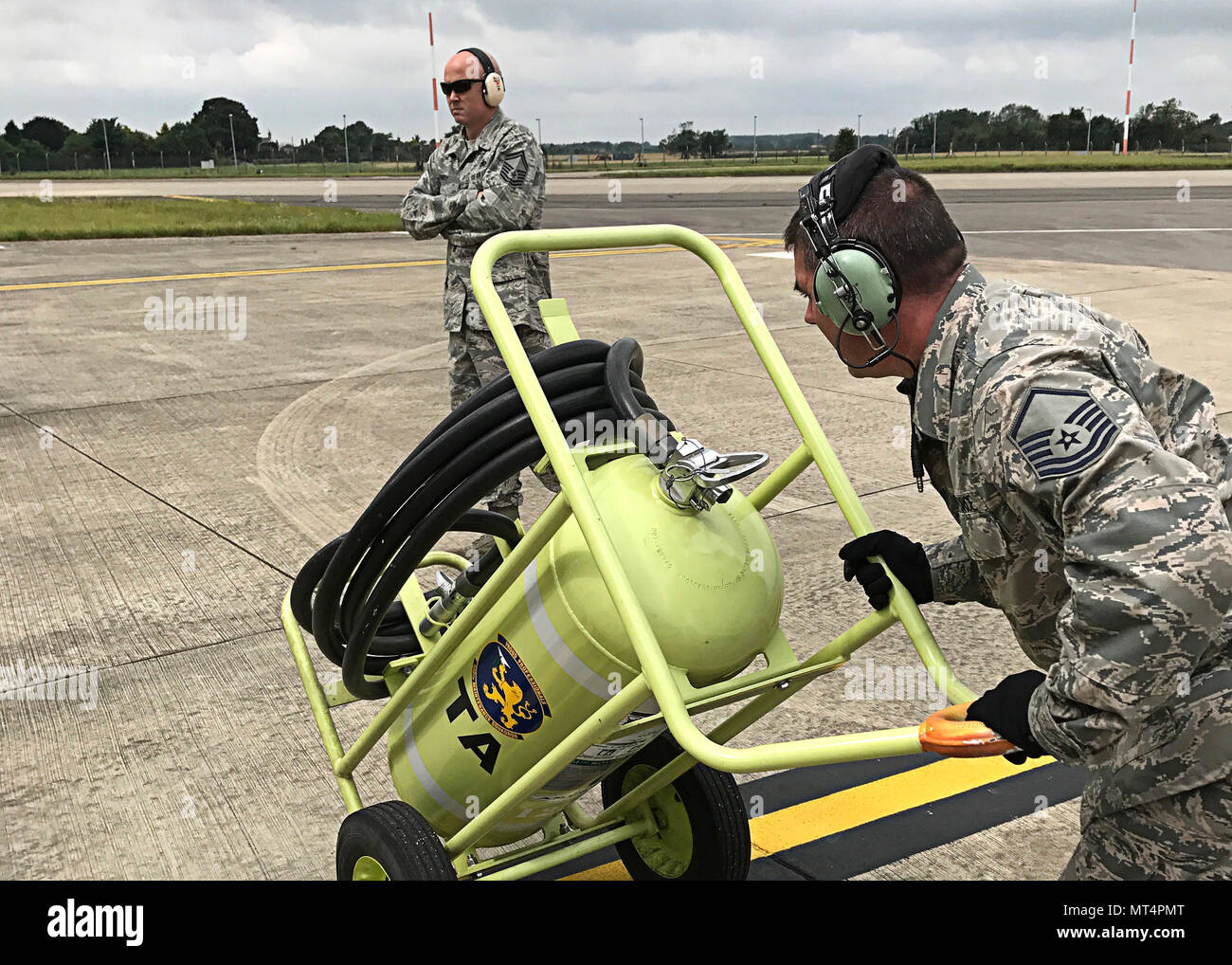Master Sgt. Roger Carr (right), 507th Aircraft Maintenance Squadron ...