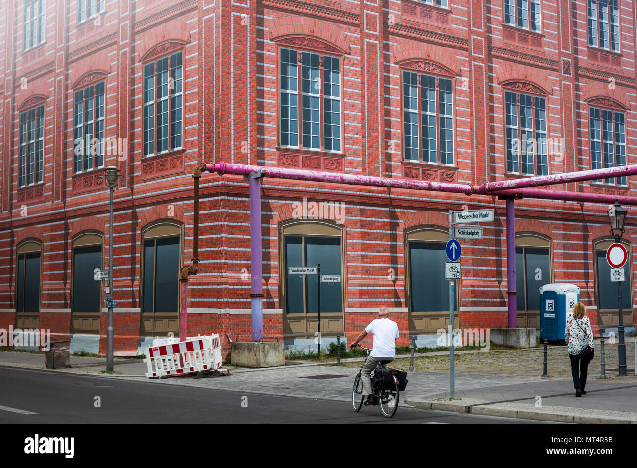A fake building facade in Berlin, Germany Stock Photo - Alamy