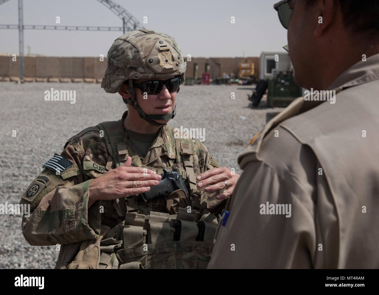 U.S. Army Lt. Col. Elizabeth Curtis, deployed in support of Combined ...