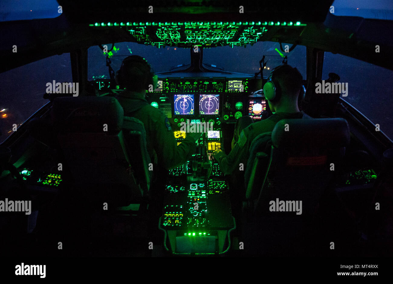 U.S. Air Force Captains Nikolaus Krause and Josh Bolla of the 8th ...