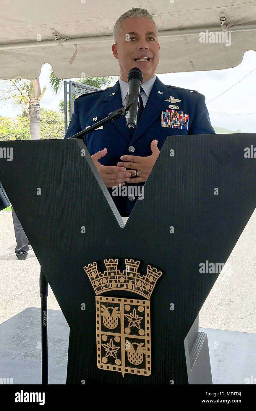 U.S. Air Force Col. Raymond Figueroa, 156th Airlift Wing commander ...