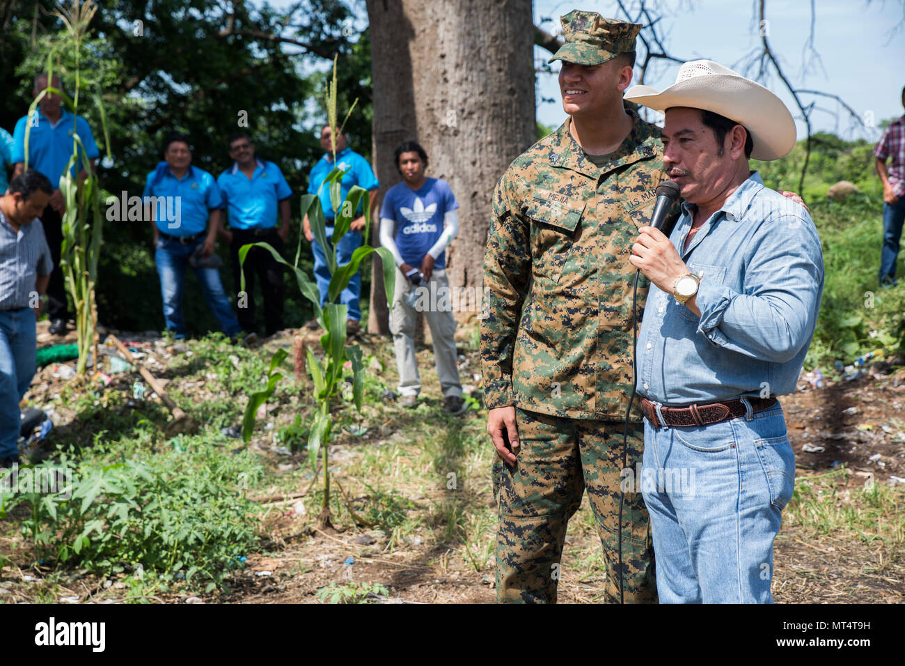 U.S. Marine Sgt. Eder Mejia, a civil affairs specialist with the ...