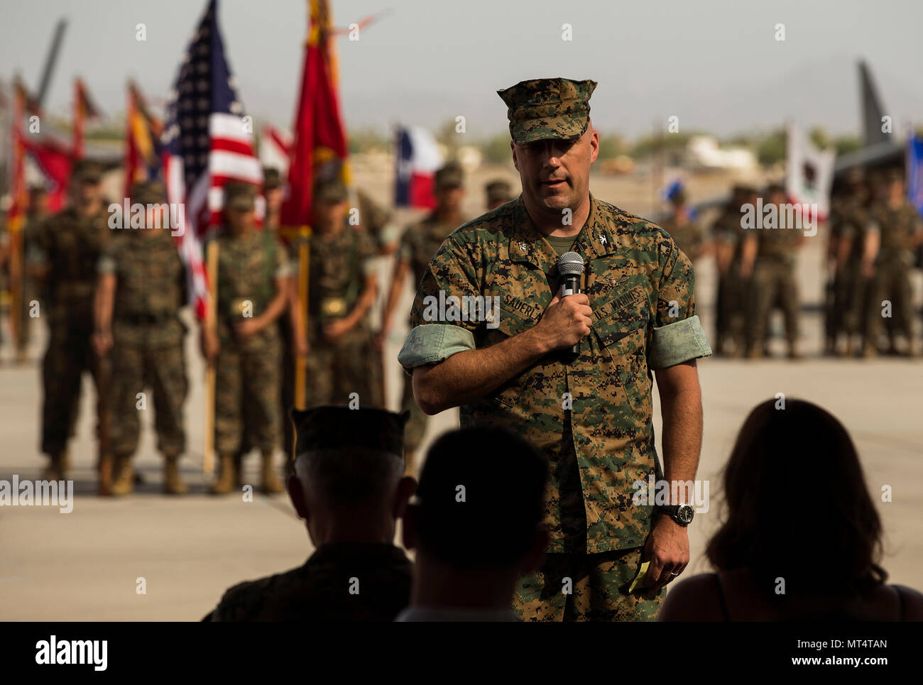 U.S. Marine Corps Col. William R. Sauerland, the oncoming commanding ...