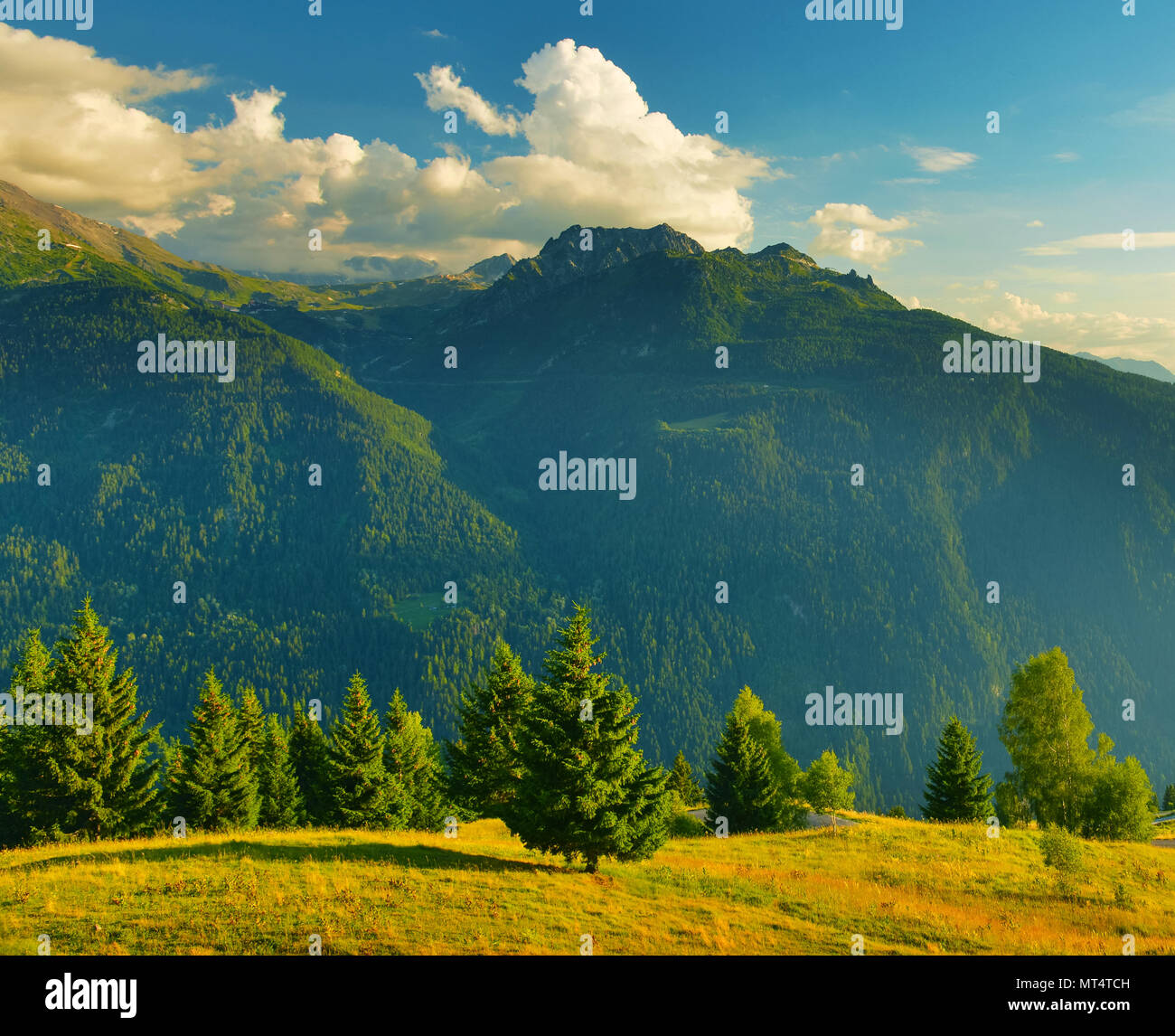 Evening alps hi-res stock photography and images - Alamy