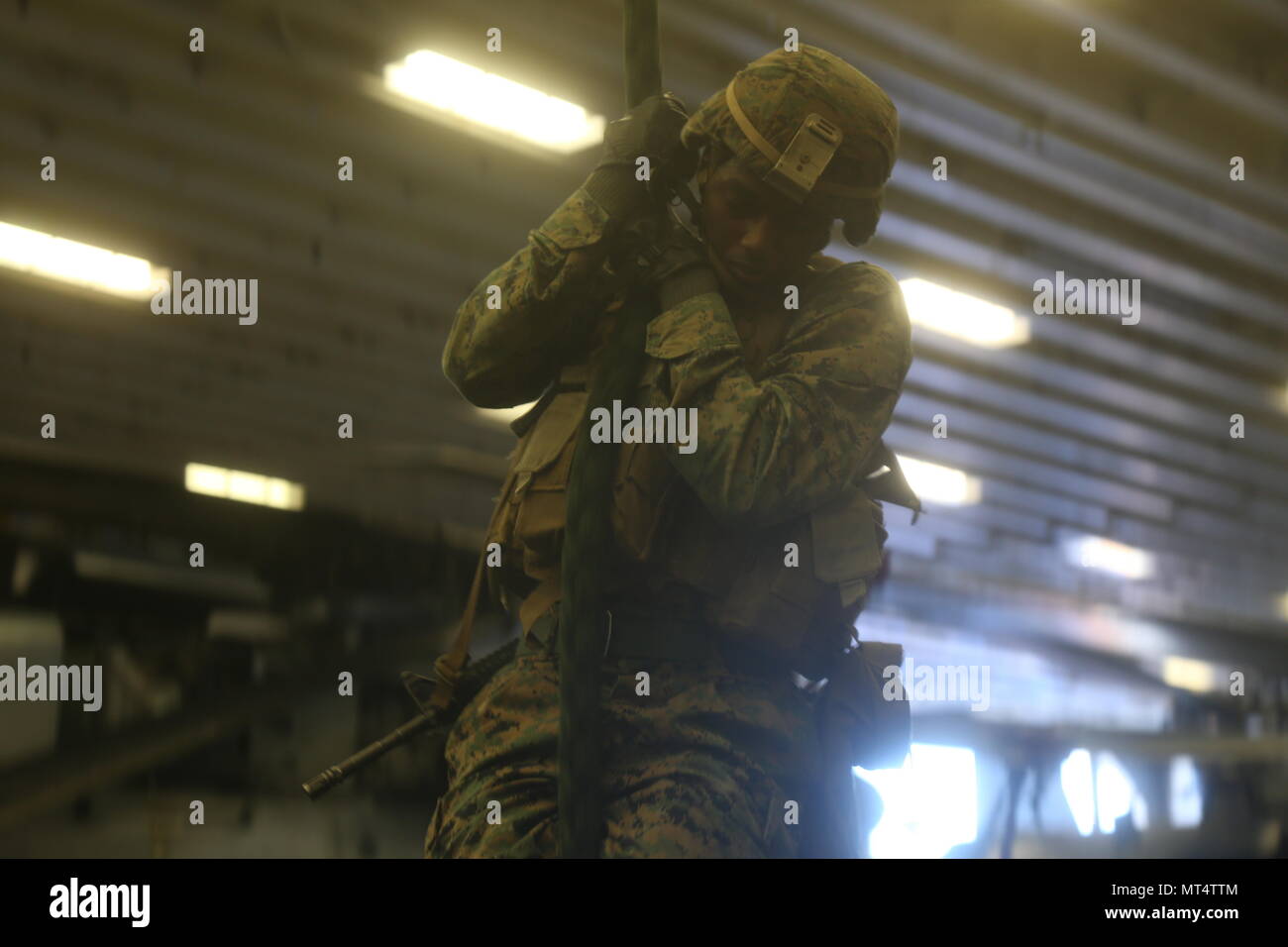 PACIFIC OCEAN – Cpl. Marquis Fulghum, an assistant gunner with the 15th ...
