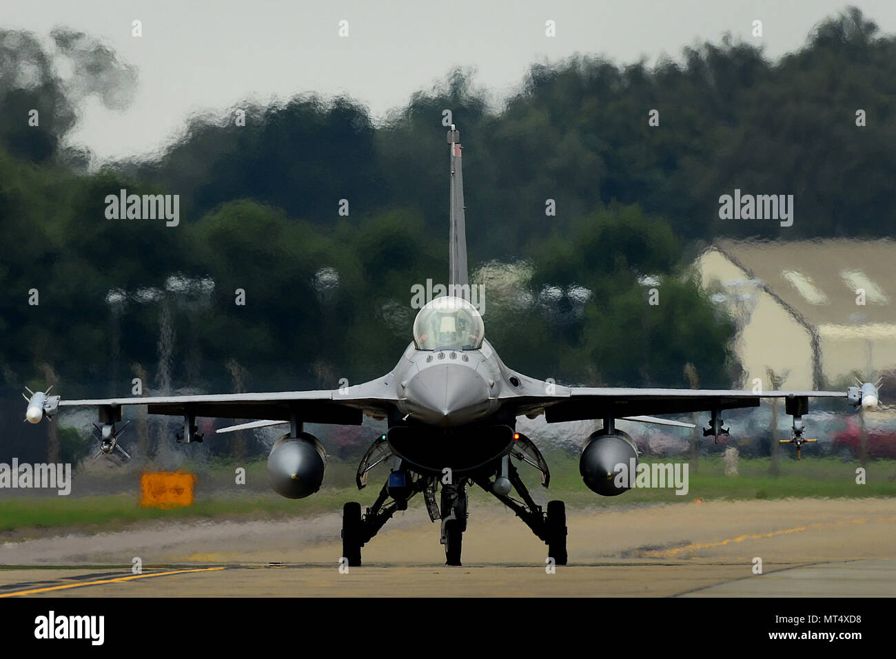 An F-16C Fighting Falcon assigned to the 480th Fighter Squadron ...