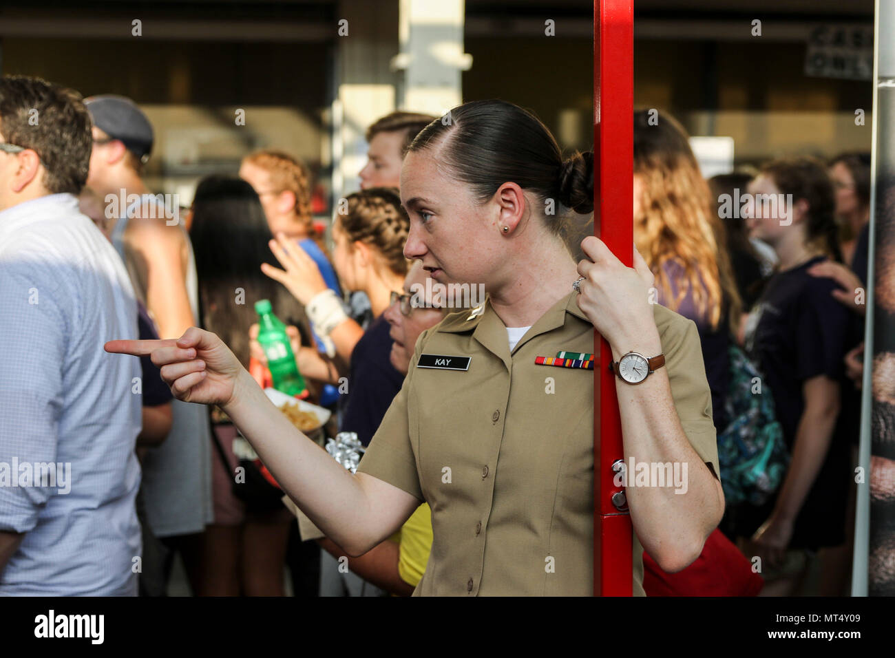 U.S. Marine Capt. Emily Kay challenges the Masters of the Summer Music ...