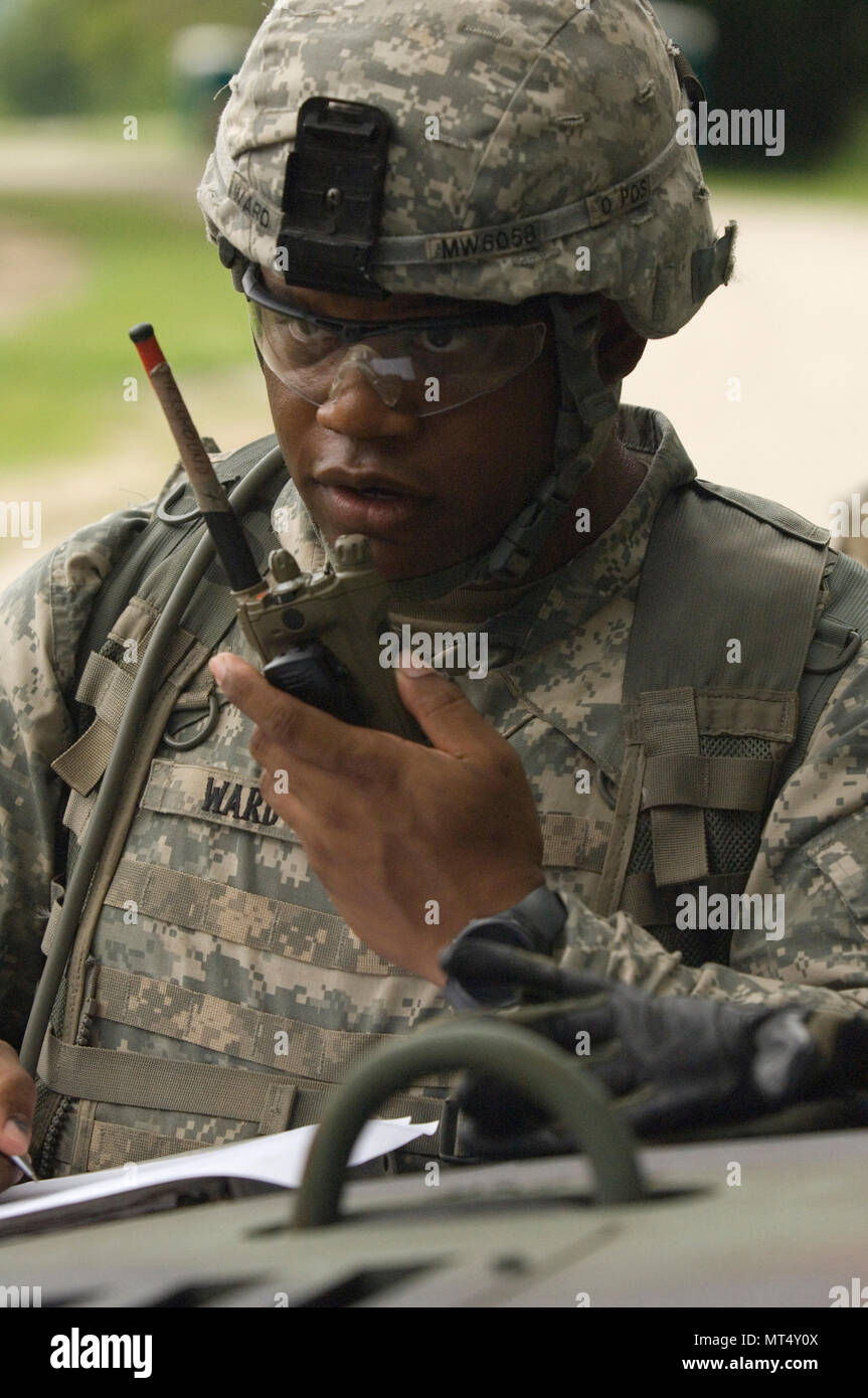 U.S. Army Sgt. 1st. Class Mensah Ward, 65th Brigade Engineer Battalion ...