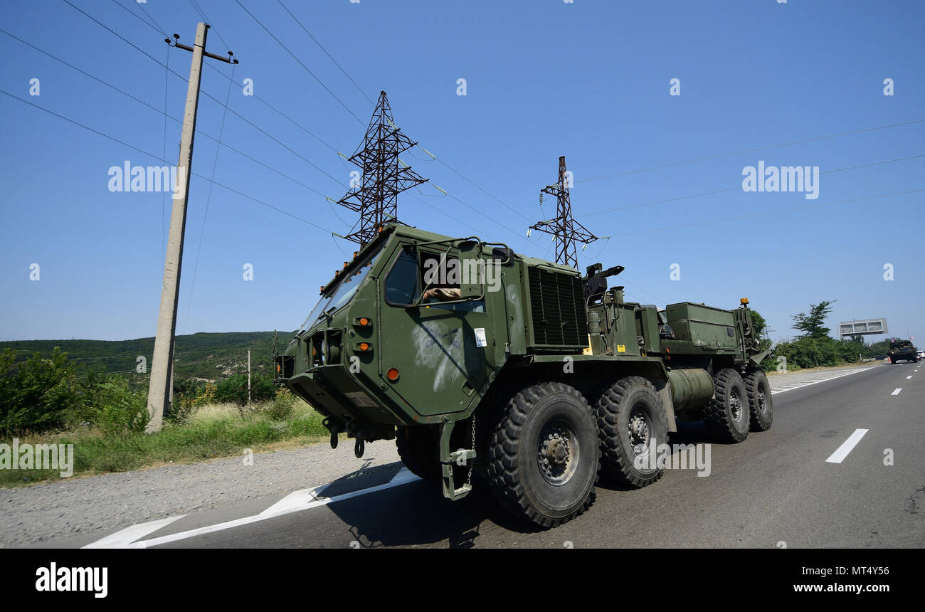 TBILISI, Georgia -- 2nd Cavalry Regiment moves to Vaziani Military Base ...
