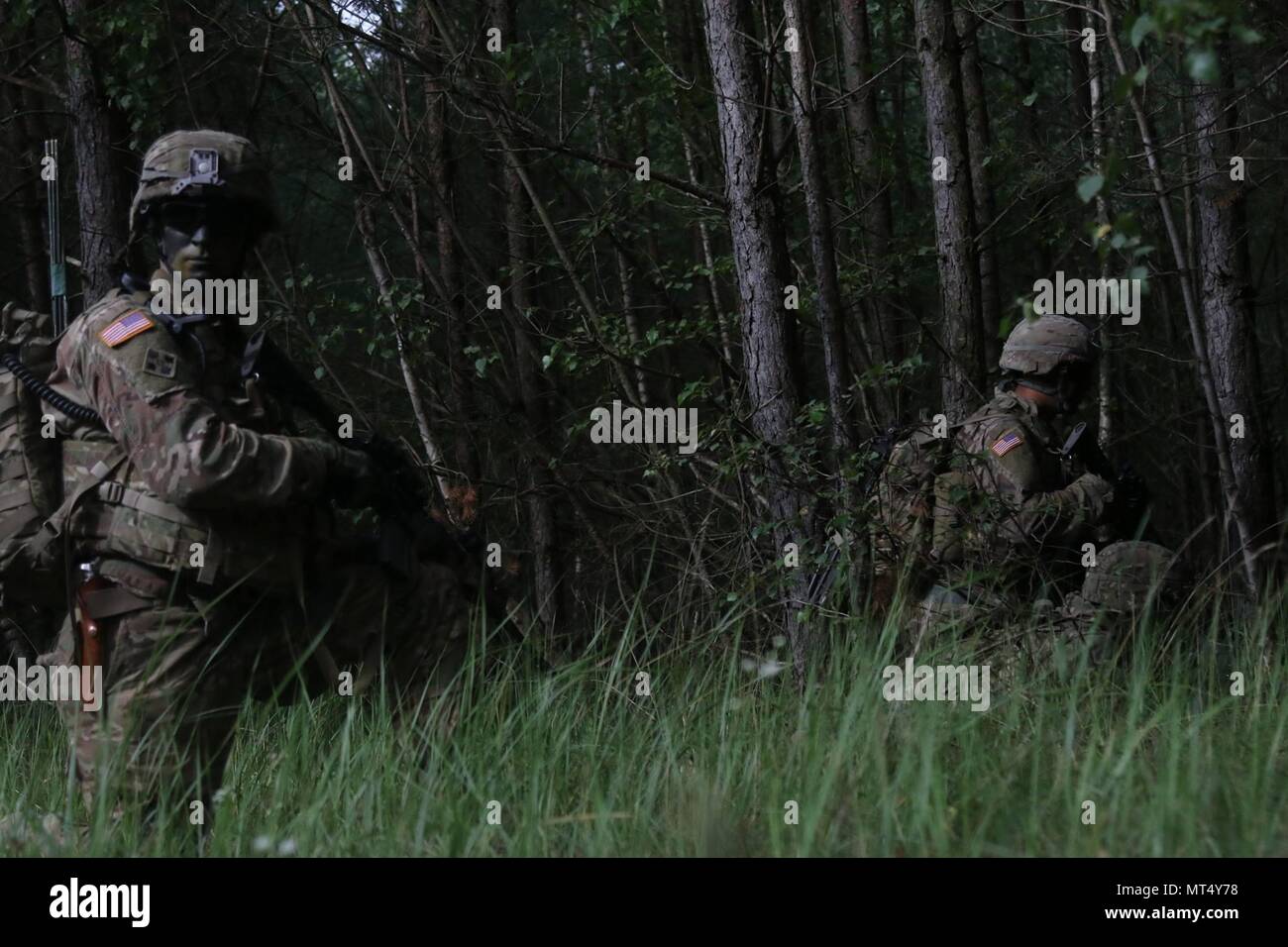 Staff Sgt. Jason Preston (left), an infantry squad leader with Chaos ...