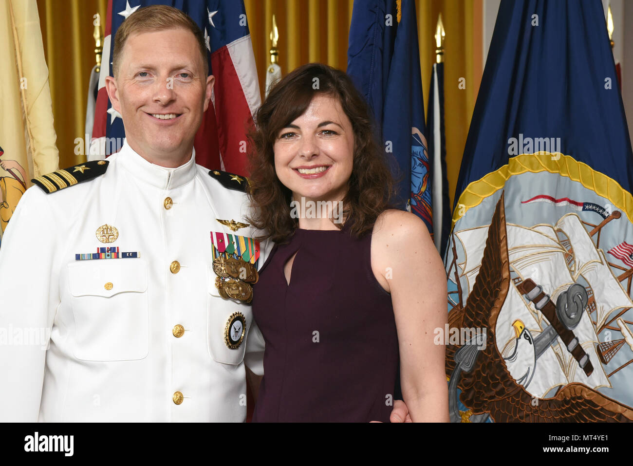 NEW YORK (July 28, 2017) Cmdr. Jason Sticht, commanding officer of Navy ...