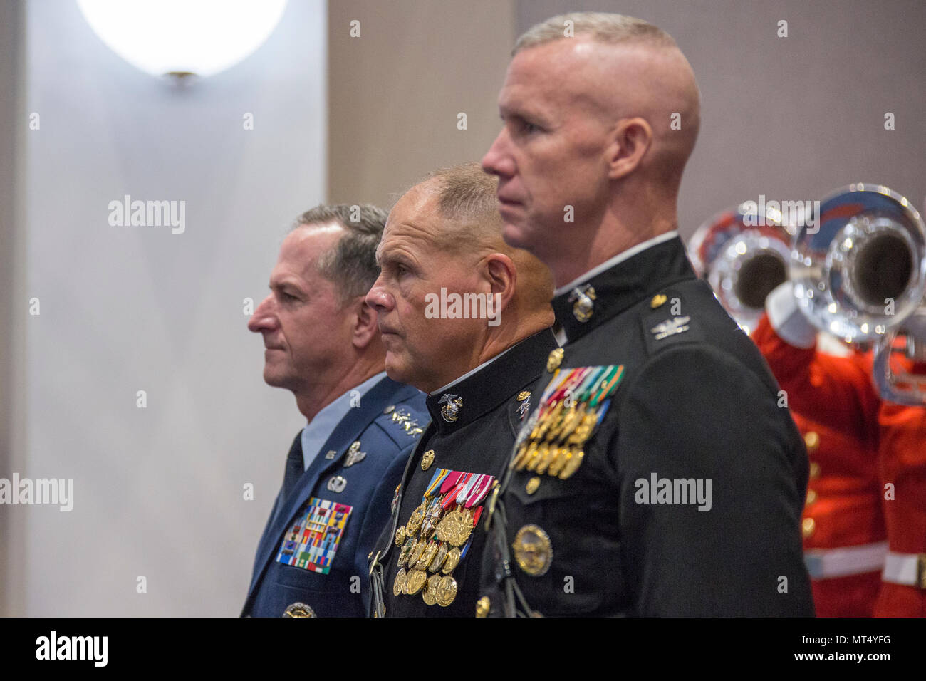 From left, Air Force Chief of Staff Gen. David L. Goldfein, Commandant ...