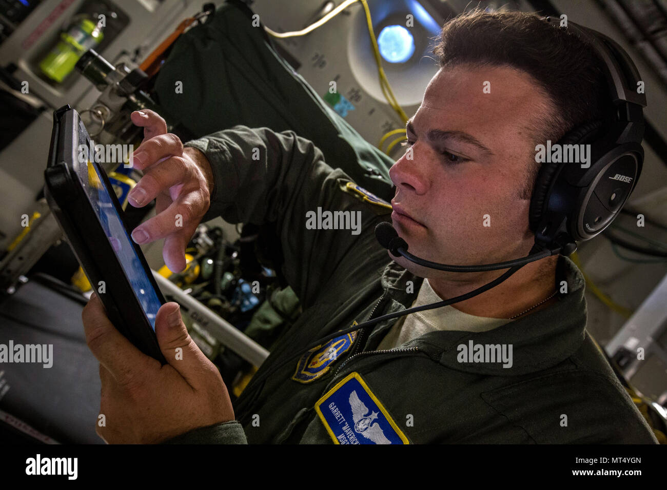 U.S. Air Force Master Sgt. Garrett T. Hilliker, aeromedical evacuation ...