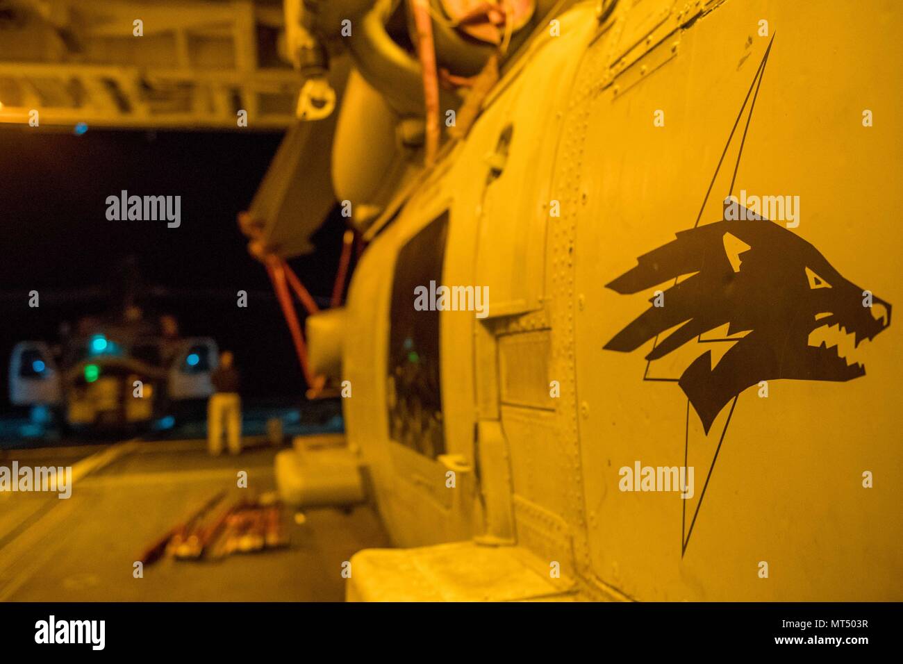 170727-N-VR594-0141 ARABIAN GULF (July 27, 2017) Sailors perform ...