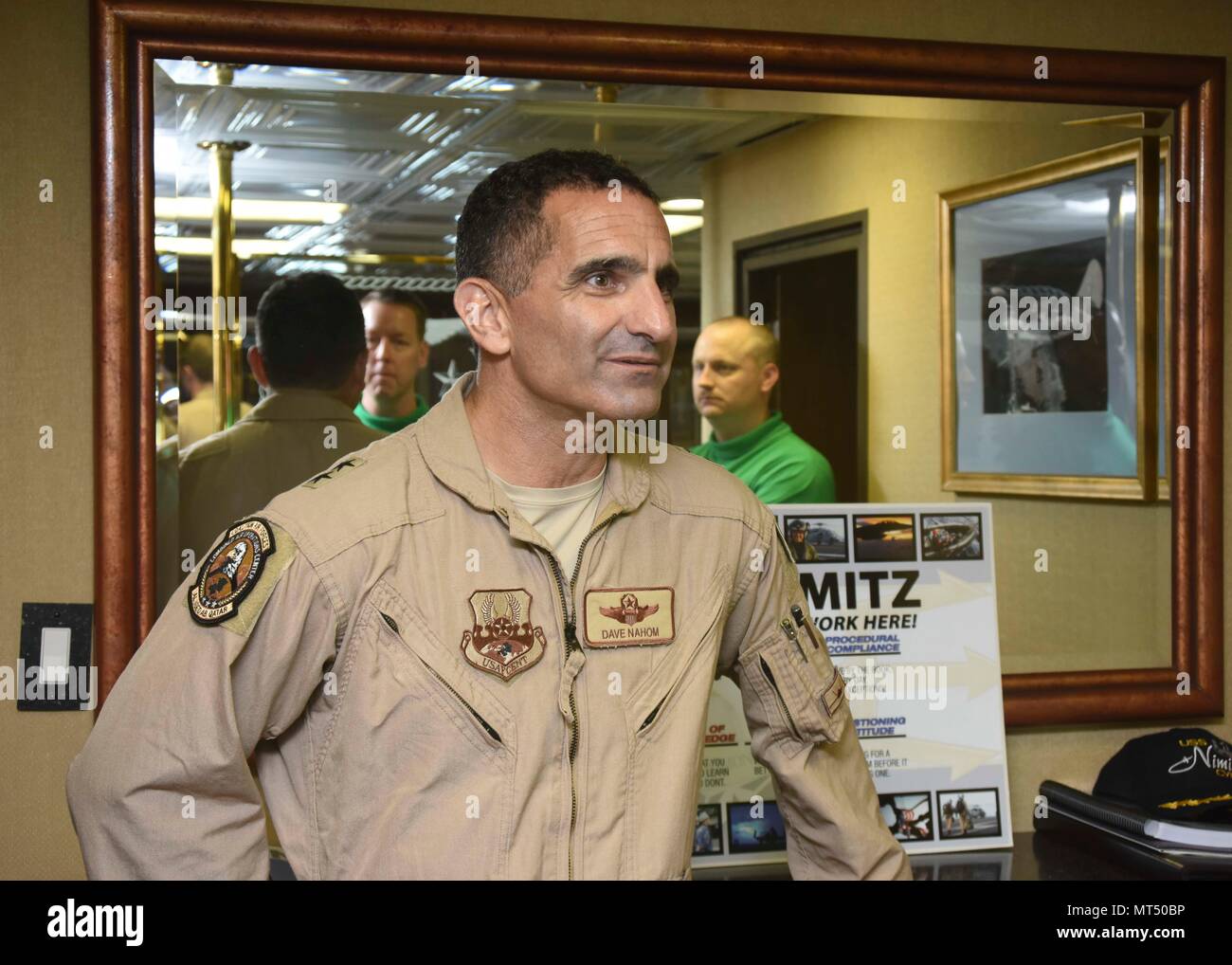 ARABIAN GULF (July 30, 2017) U.S. Air Force Major General Dave Nahom ...