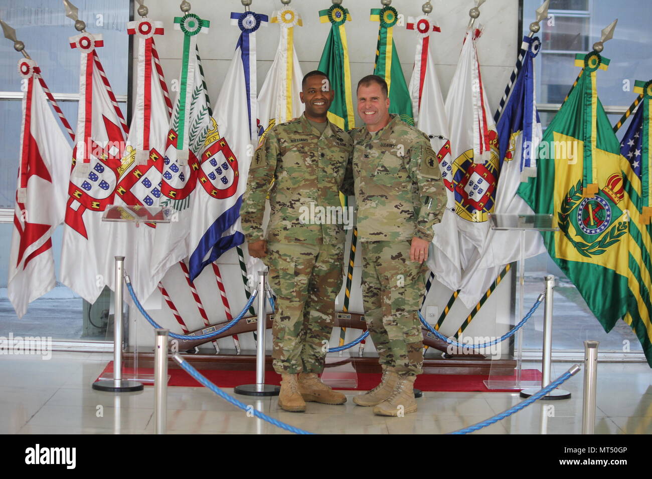 Lt. Col. Chike Williams, U.S. Army Section Chief in Brazil and Col ...